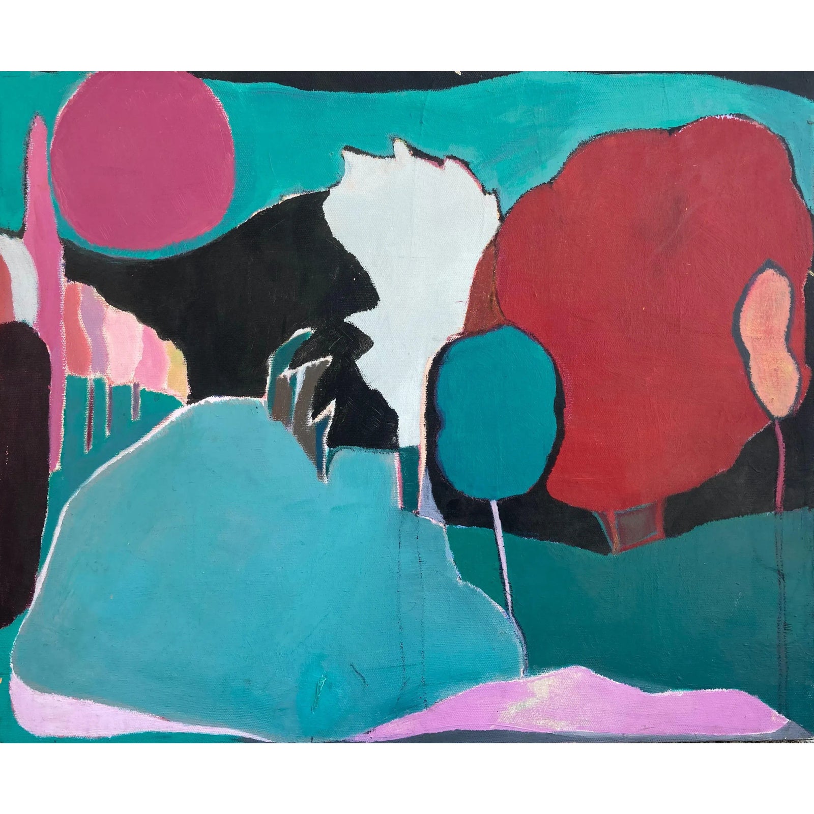 Italian Countryside (Abstract Contemporary Painting), Charles Collins ...