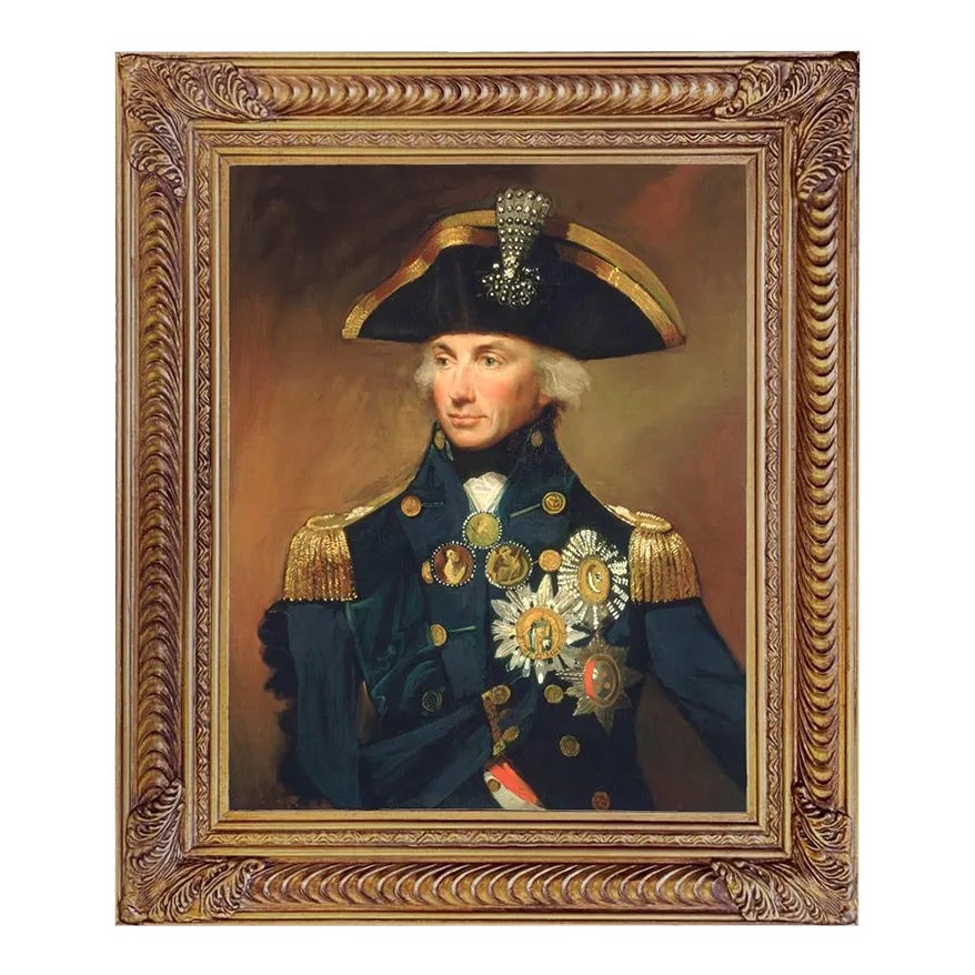 "British Rear Admiral Sir Horatio Nelson" Contemporary Reproduction ...