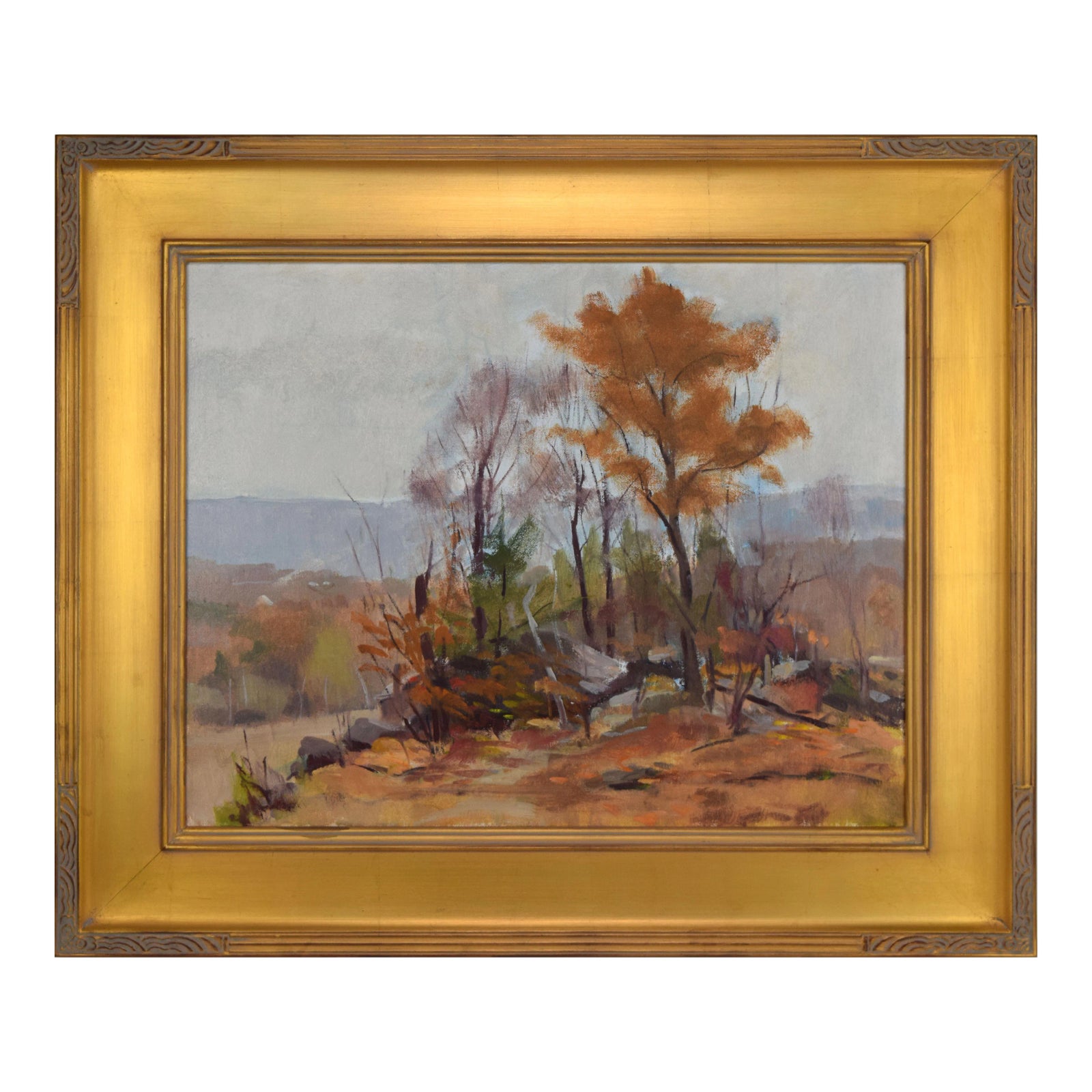 Vintage American Impressionist Fall Landscape Oil Painting by Harry ...