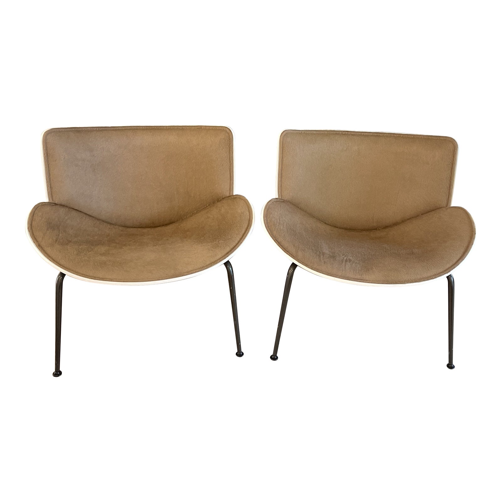 Pair of B & B Italia Do-Maru Chair in Hide | Chairish