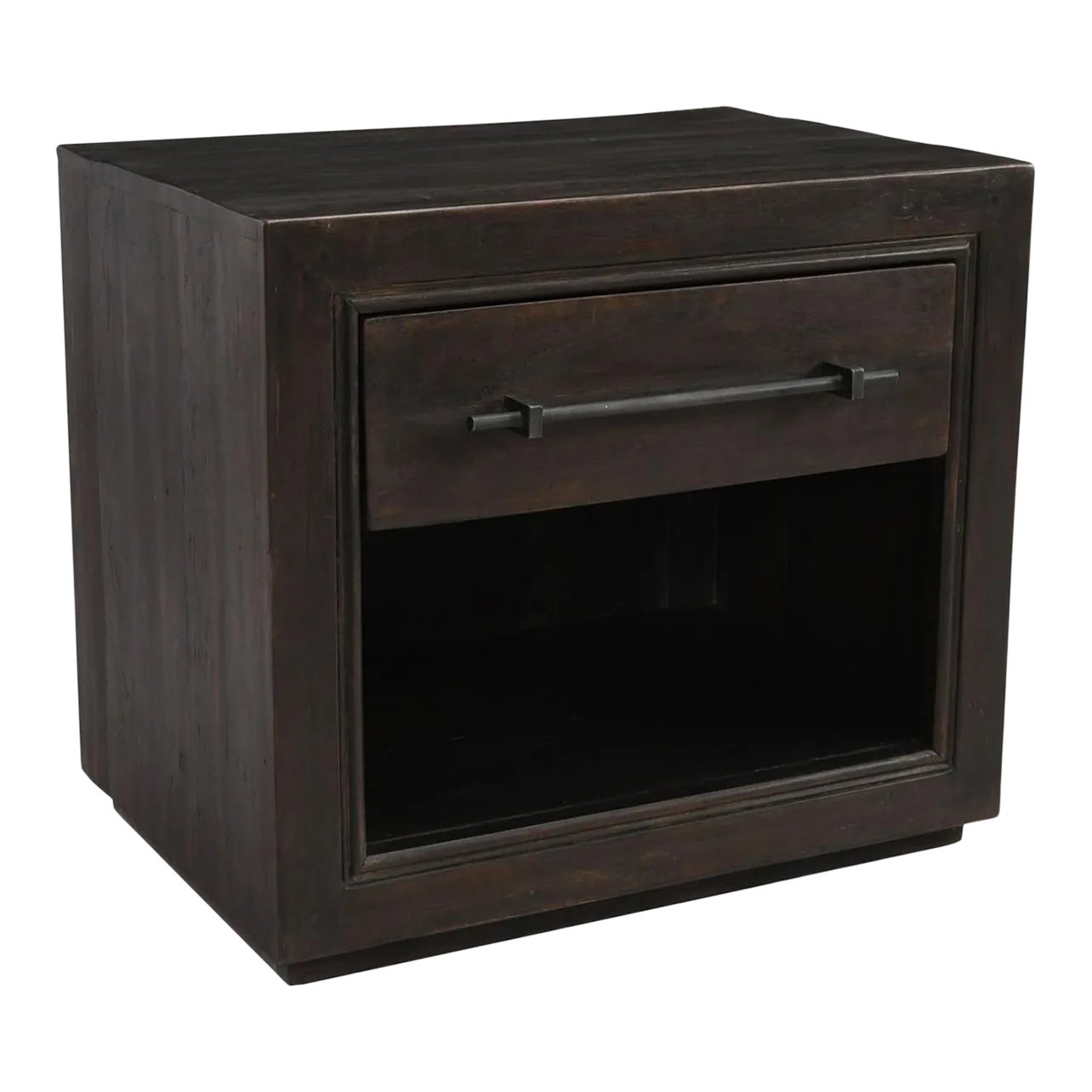 Modern Espresso One Drawer Nightstand | Chairish