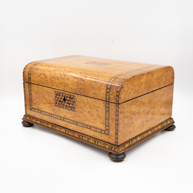 Bird’s-Eye Maple Box With Tumbling-Block Inlays English, Circa 1830 ...