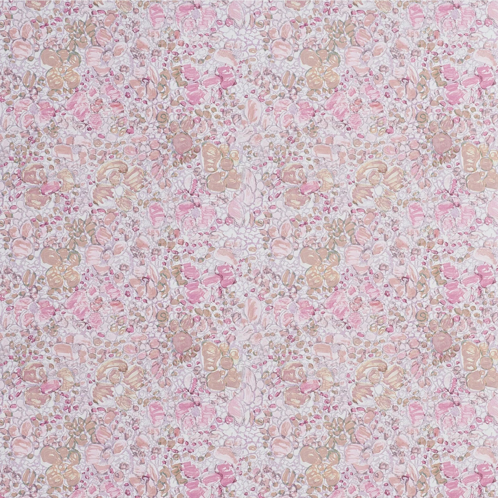 Tea Time Dusty Pink Wallpaper | Chairish