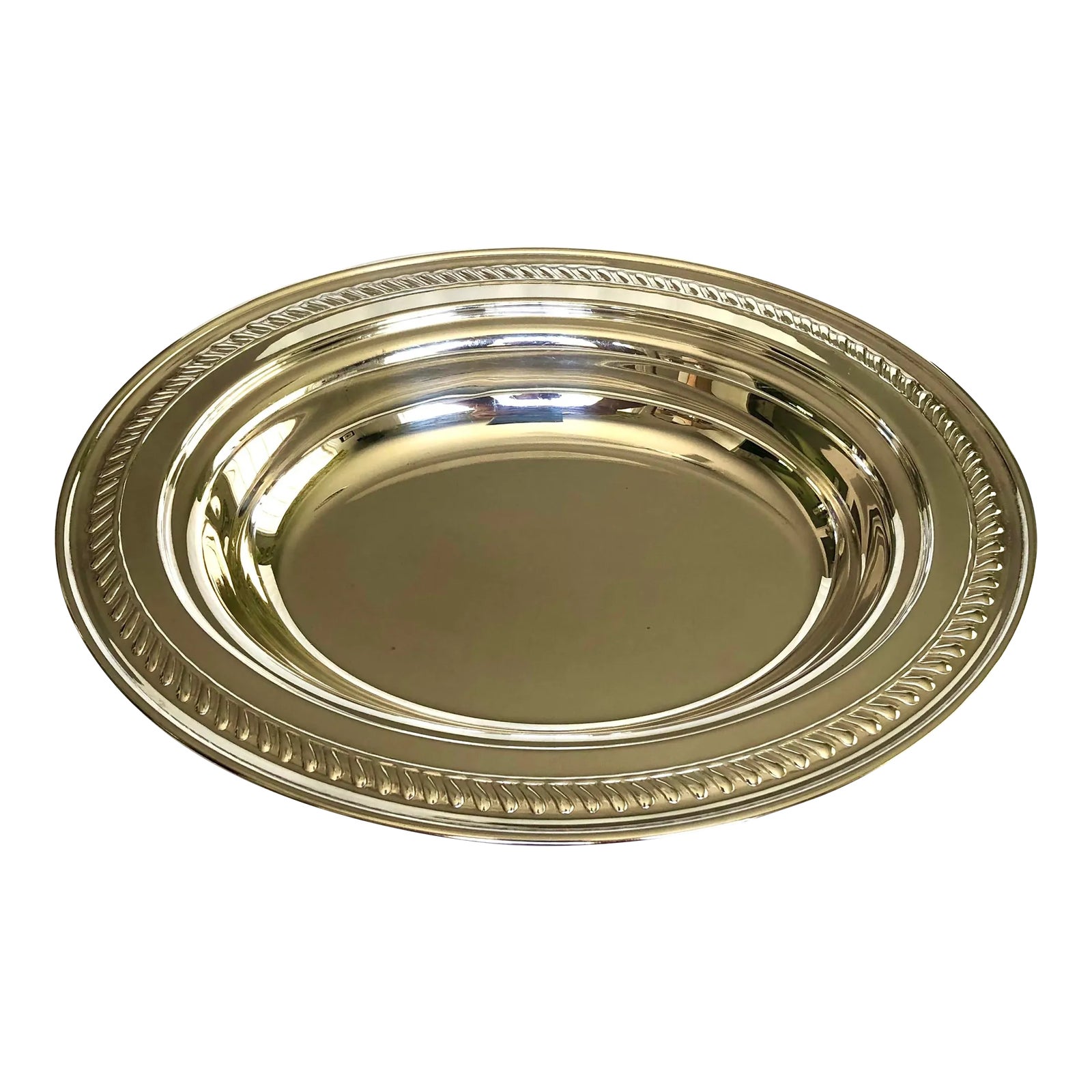 Mid Century Modern Oval Silverplate Serving Dish | Chairish