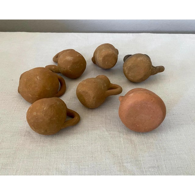 Vintage Miniature Pottery Set- 7 Pieces | Chairish
