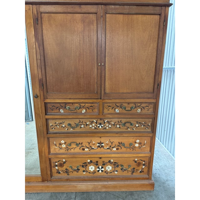 Complete Wardrobe Chifforobe With Shelves and Drawers | Chairish