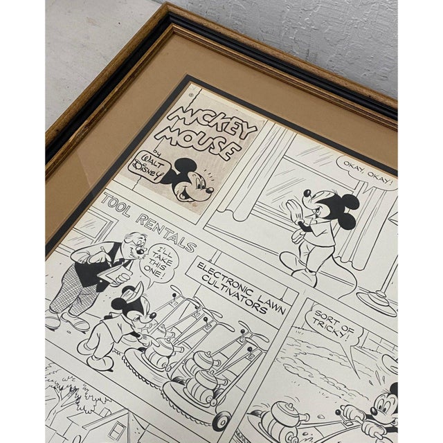 Mickey Mouse Original Comic Strip Art C.1967 | Chairish