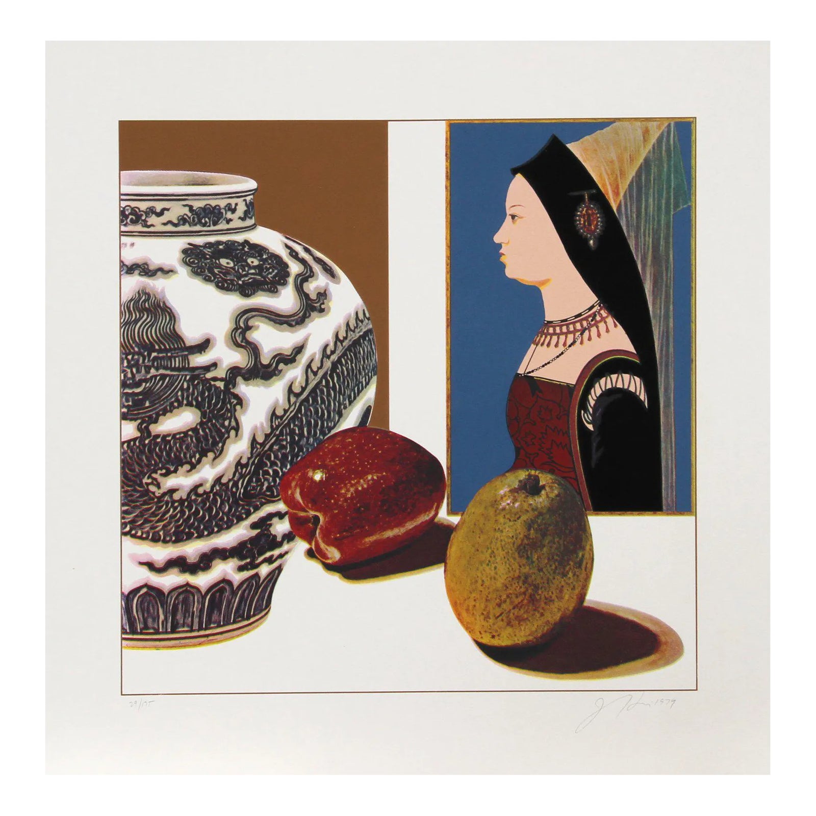Josef Levi, "Still Life With Hans Meler", Conceptual Screenprint | Chairish
