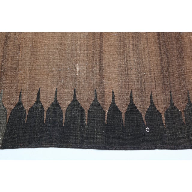 Antique Handwoven Square Size Kurdish Sofrah Kilim | Chairish