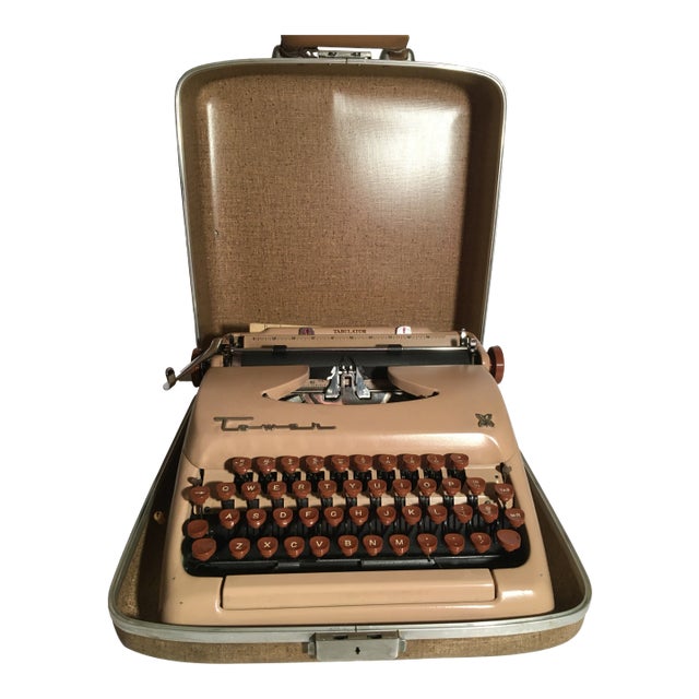Vintage Tower Tabulator Typewriter with Case & Key | Chairish