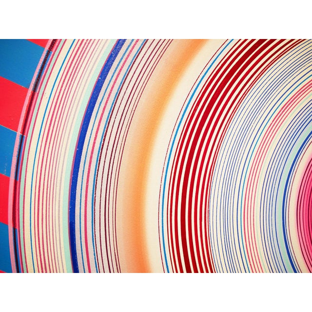 2022 "Love Like Blood" Contemporary Colorful Concentric Circle Abstract ...