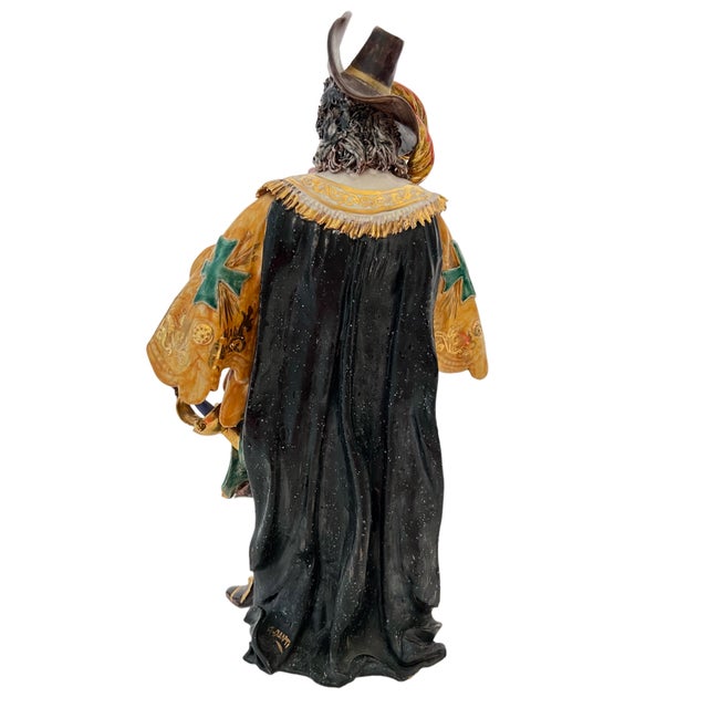 Mid 20th Century Giovanni Danti Signed Italian Majolica Cavalier ...