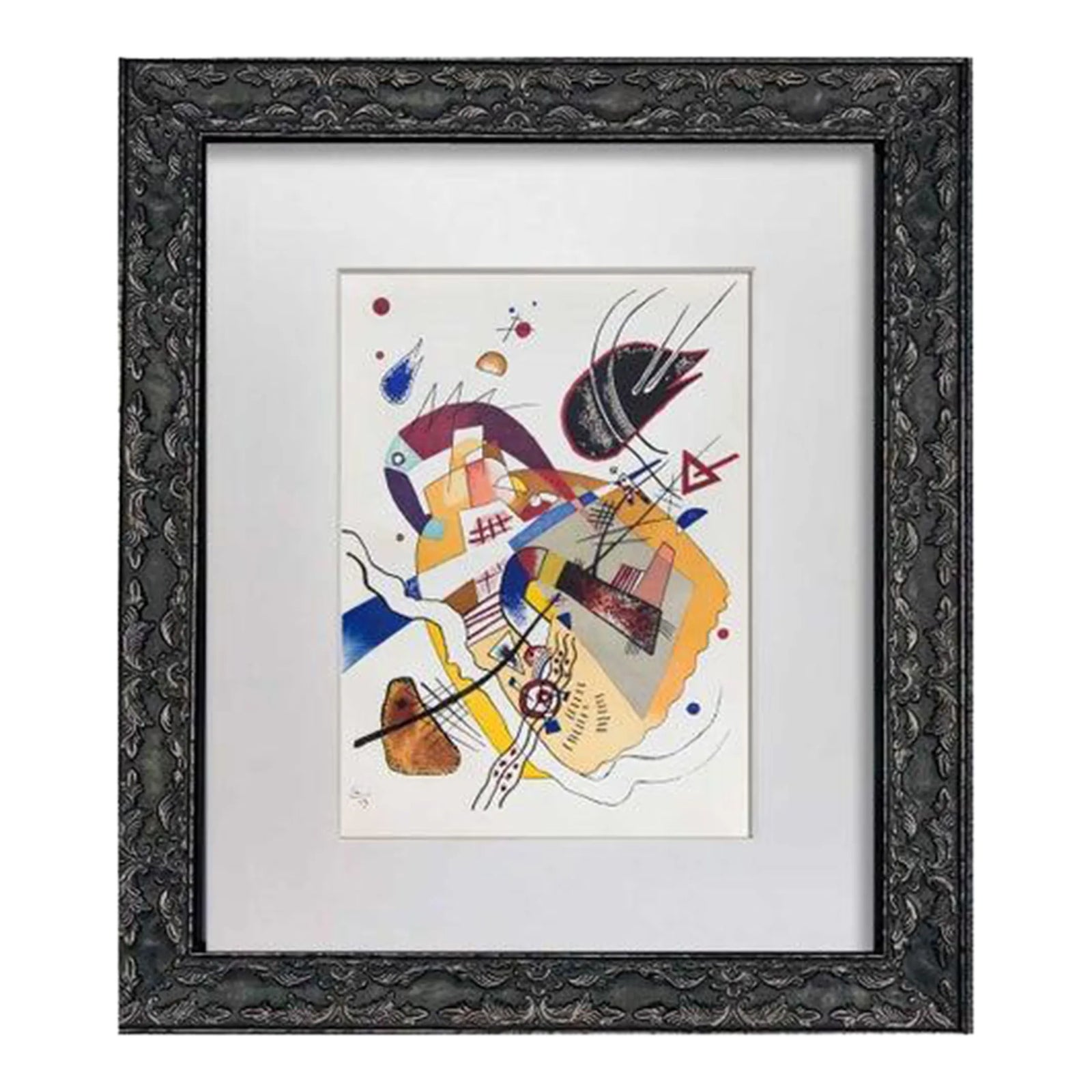 Wassily Kandinsky Original Lithograph Limited Edition 1957 W/Frame ...