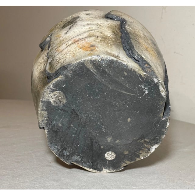 Exquisite Antique d.j. Handmade Perpetual Man Face Figural Pottery Vase ...