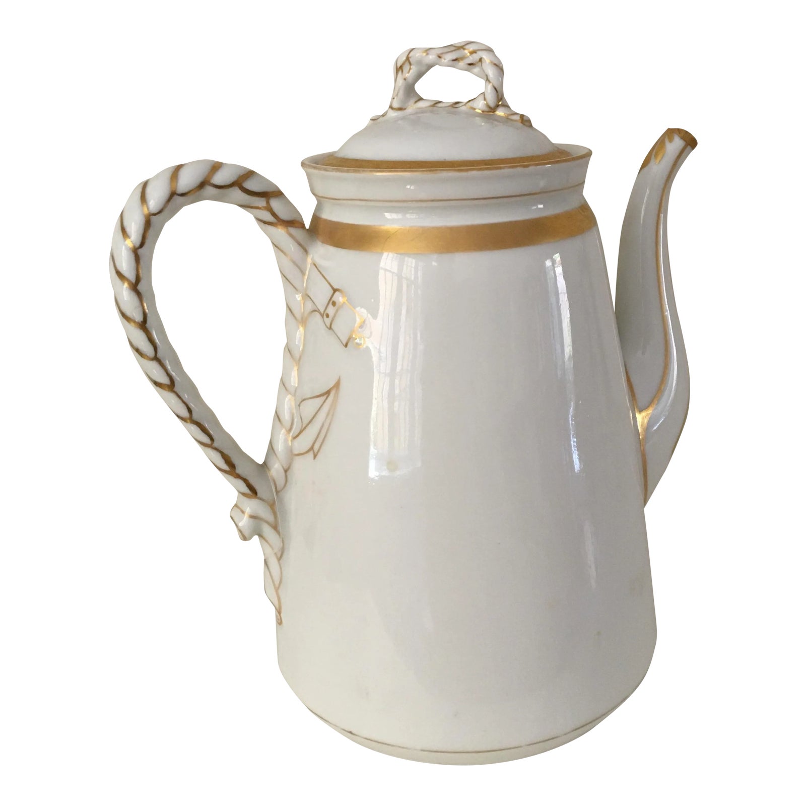 1880s Haviland Limoges Nautical Coffee Pot | Chairish