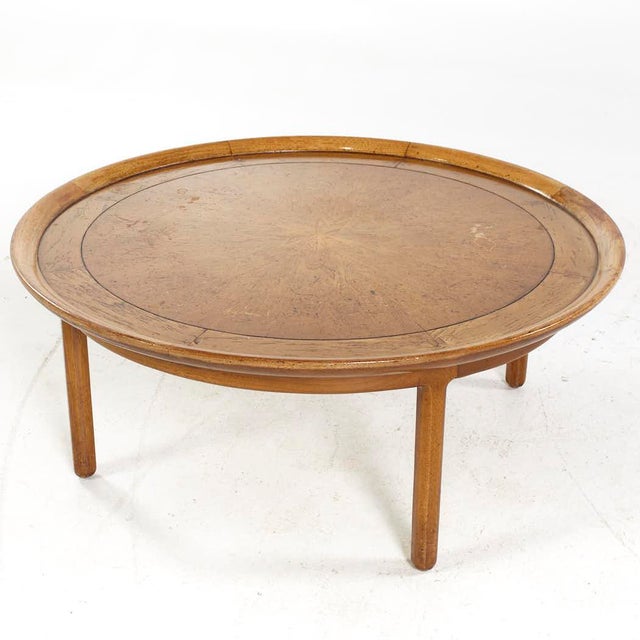 Tomlinson Sophisticate Mid Century Walnut and Burlwood 40 Inch Round ...