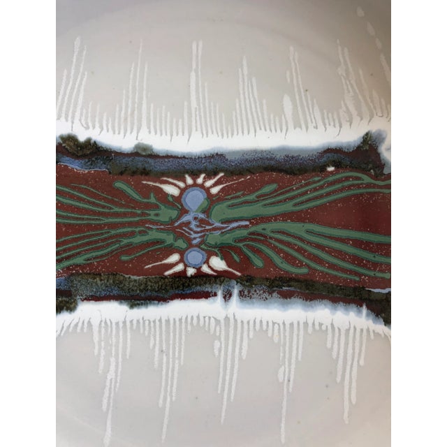 Original Signed Lisa Koch Studio Art Pottery Dish | Chairish