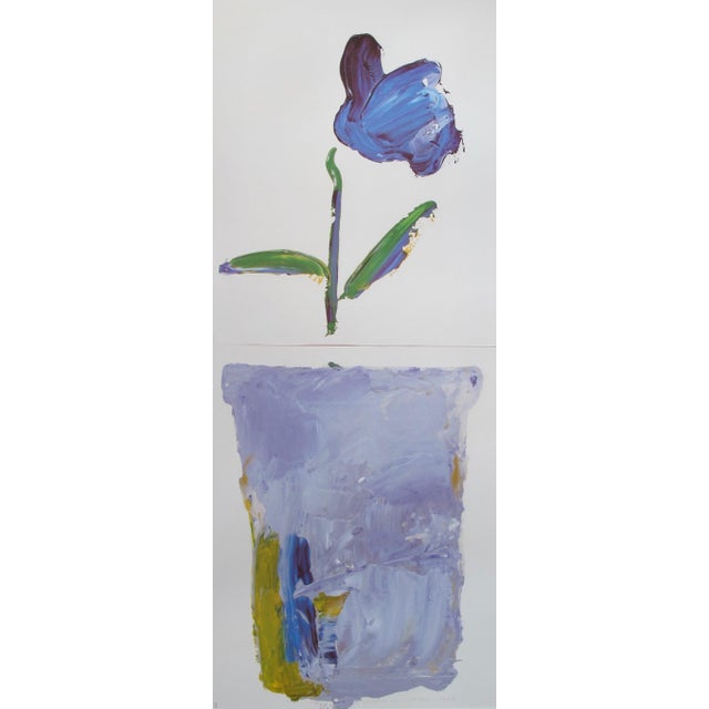 1995 French Exhibition Poster, Gerard Gasiorowski, Pots De Fleurs 131 ...