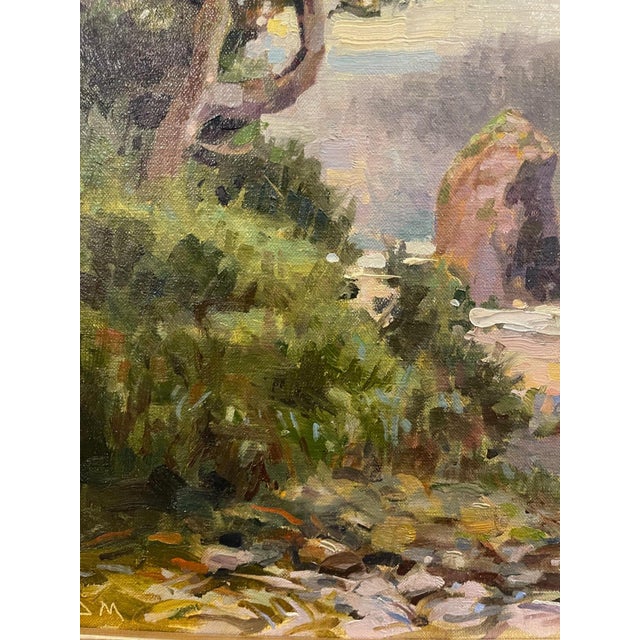 Framed Oil on Canvas "Trinidad Bay - Eureka" Beach Scene, Jeff ...