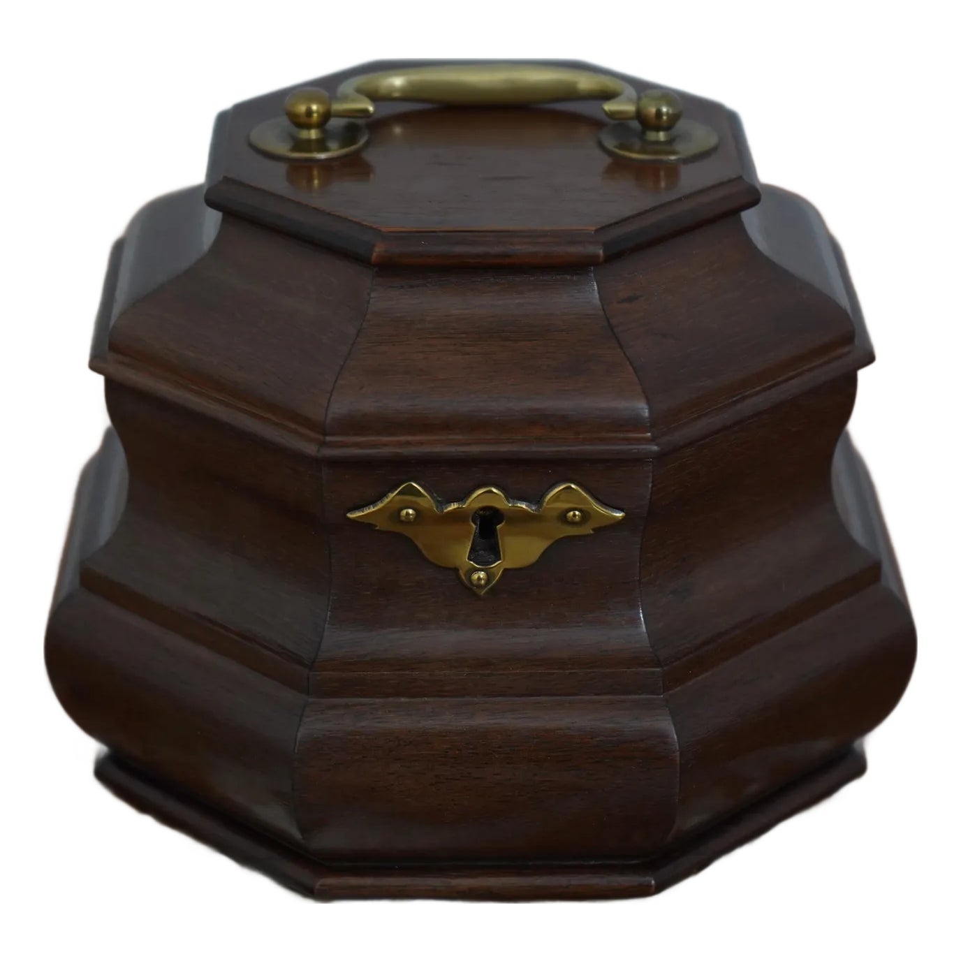 Virginia Metalcrafters Octagonal Tea Caddy Colonial Williamsburg | Chairish