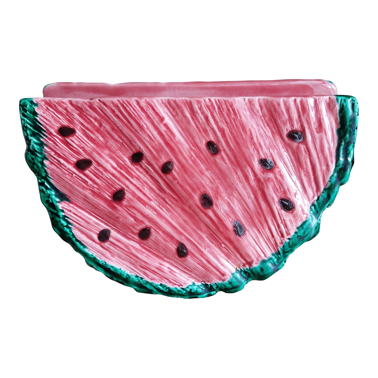 Vintage Ceramic Watermelon Napkin Holder | Chairish