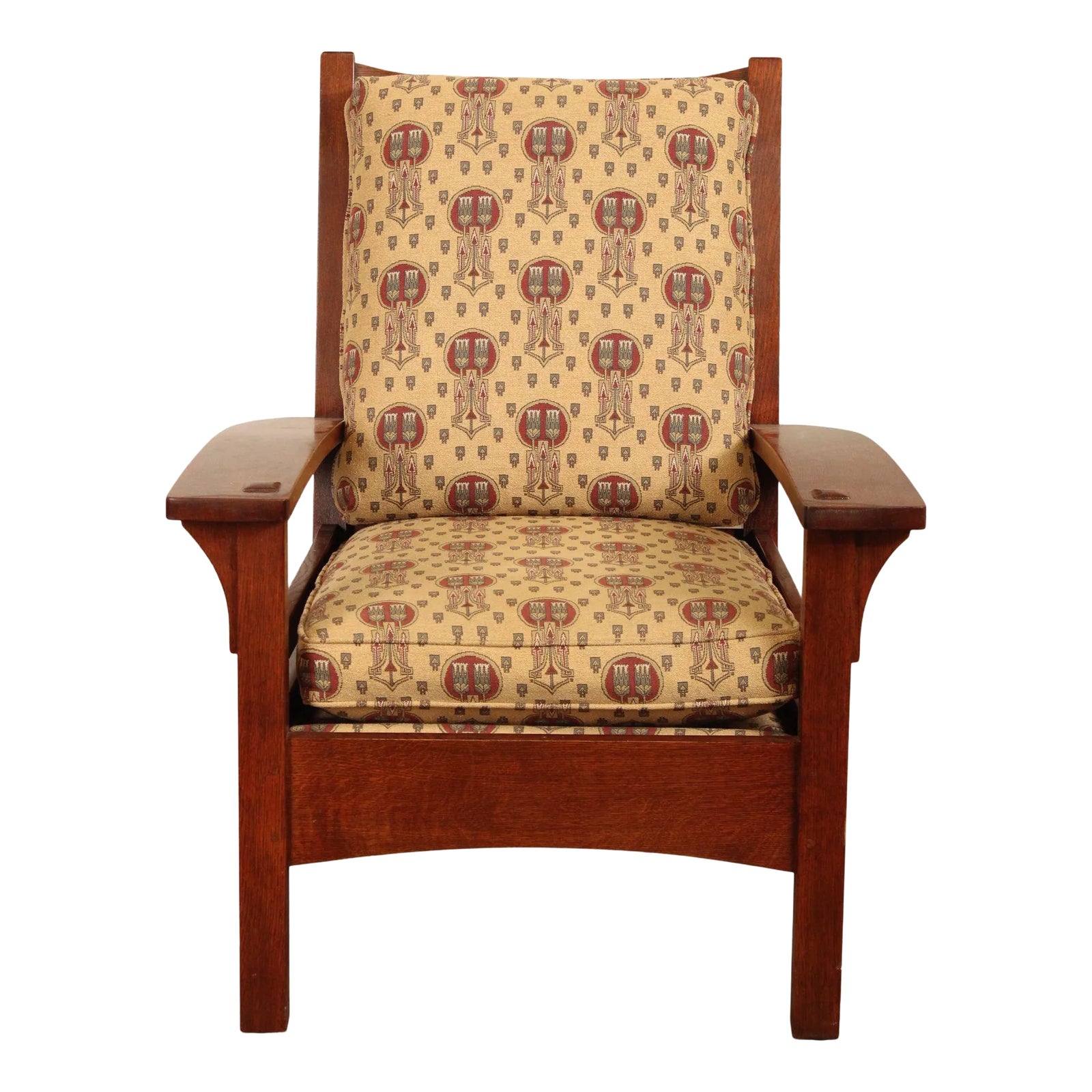 Stickley Mission Collection Oak Lounge Chair | Chairish