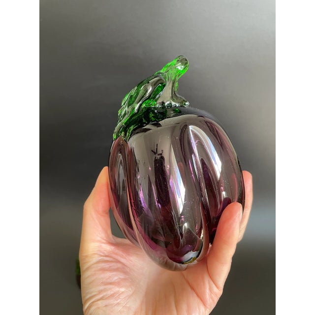 Set of 11 Blown Glass Fruits and Vegetables | Chairish