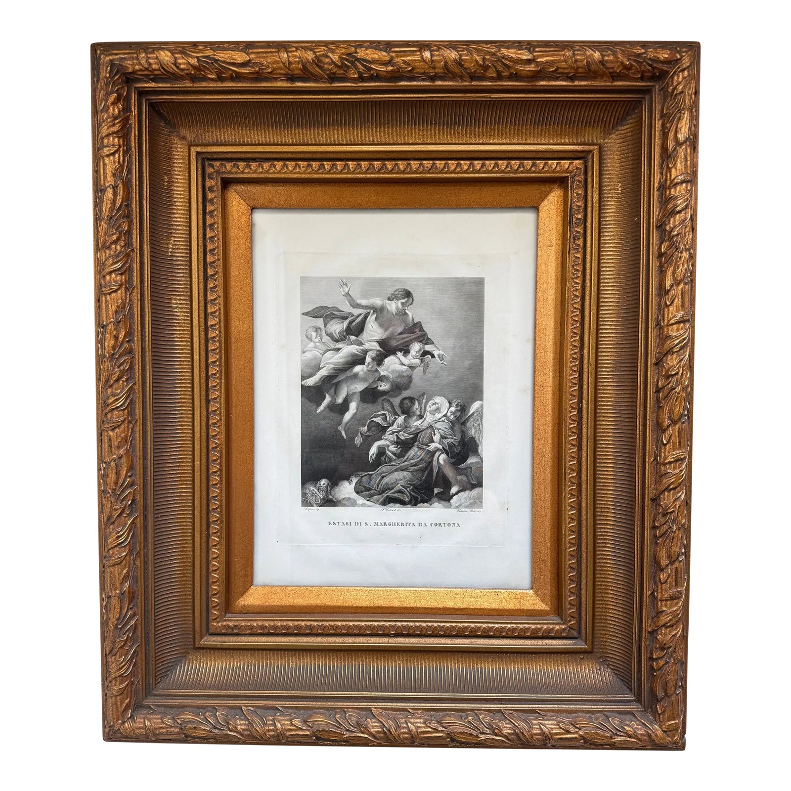 Late 18th Century Ecstasy of Saint Margaret of Cortona Engraving ...
