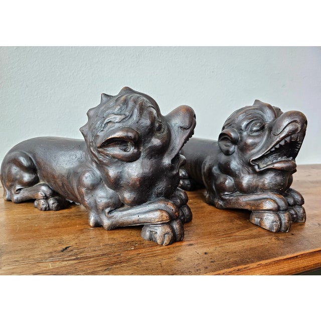 Antique European Renaissance Gothic Revival Grotesque Lion Figure ...
