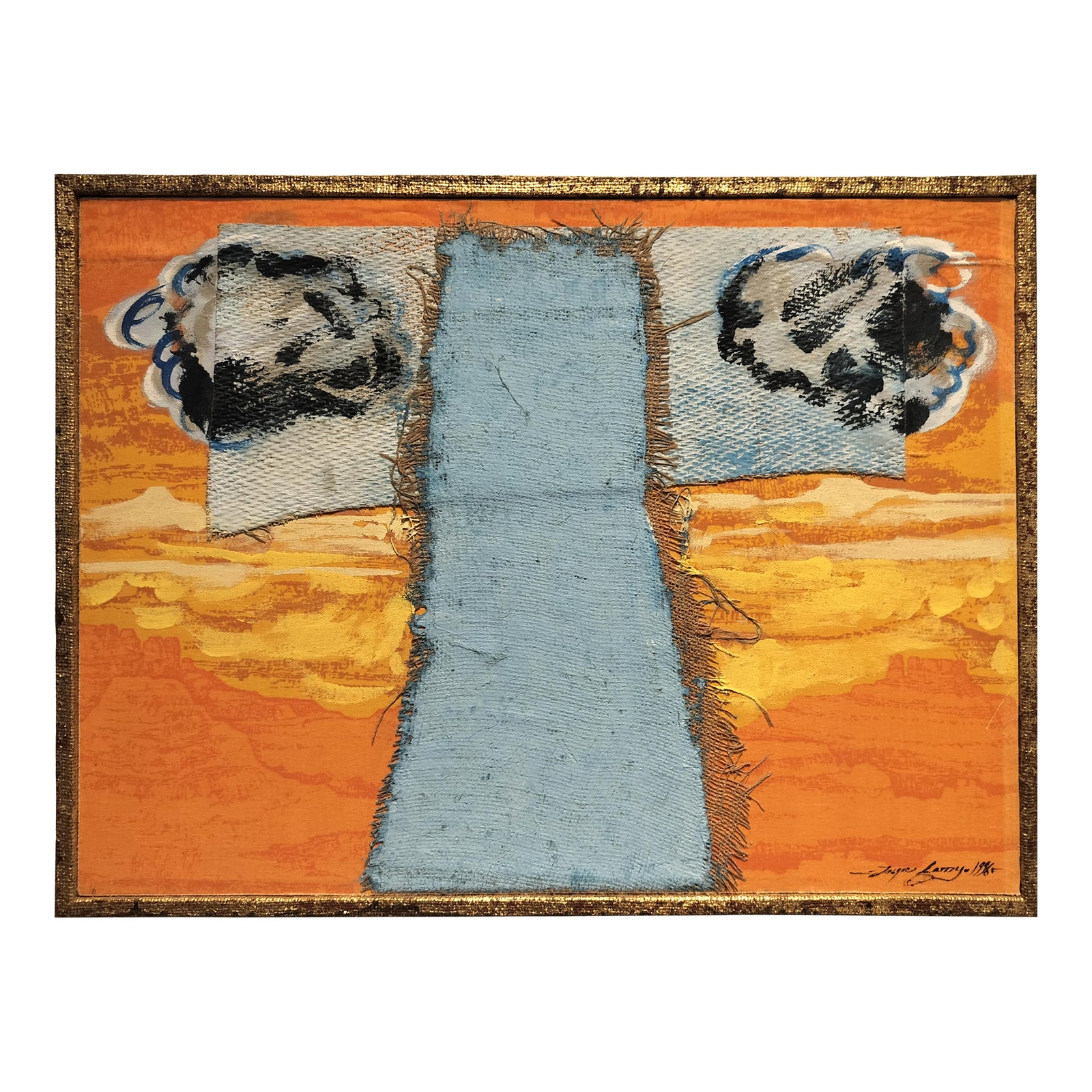 Postmodern Minimalist Landscape Painting by Jacques Lamy, "Arizona ...