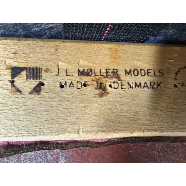 Set of 4 Danish Teak Ladder Back Dining Chairs | Chairish