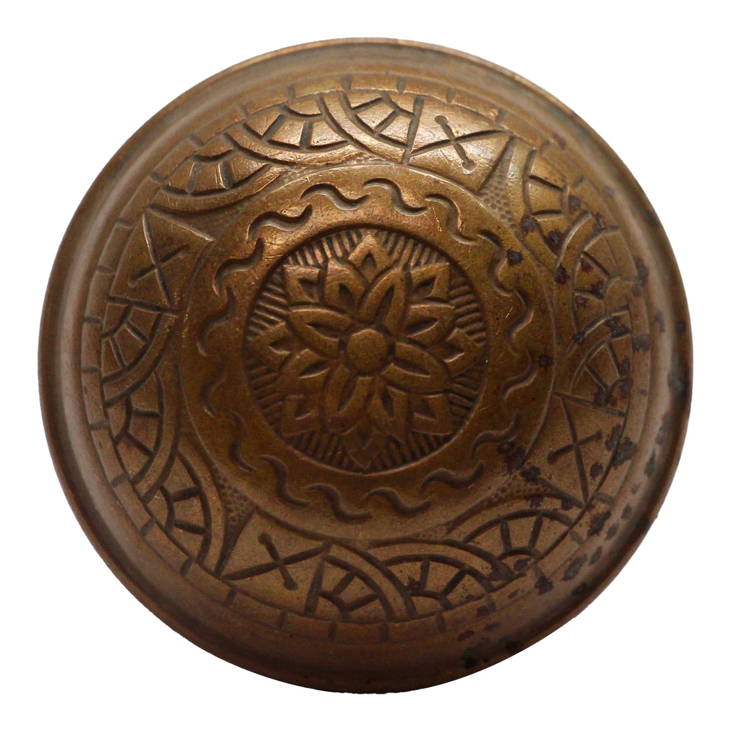 Vernacular Reading 4 Fold Brass Windsor Door Knob | Chairish