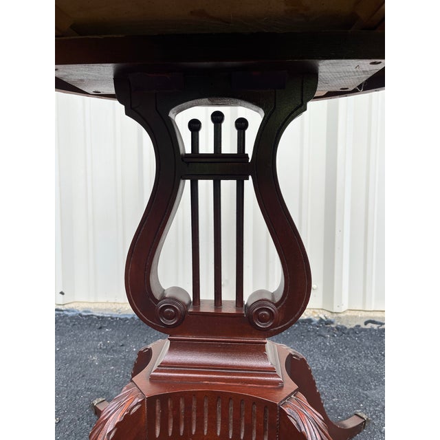 Early 20th Century Antique Mersman Mahogany Single Drawer Lyre Side ...