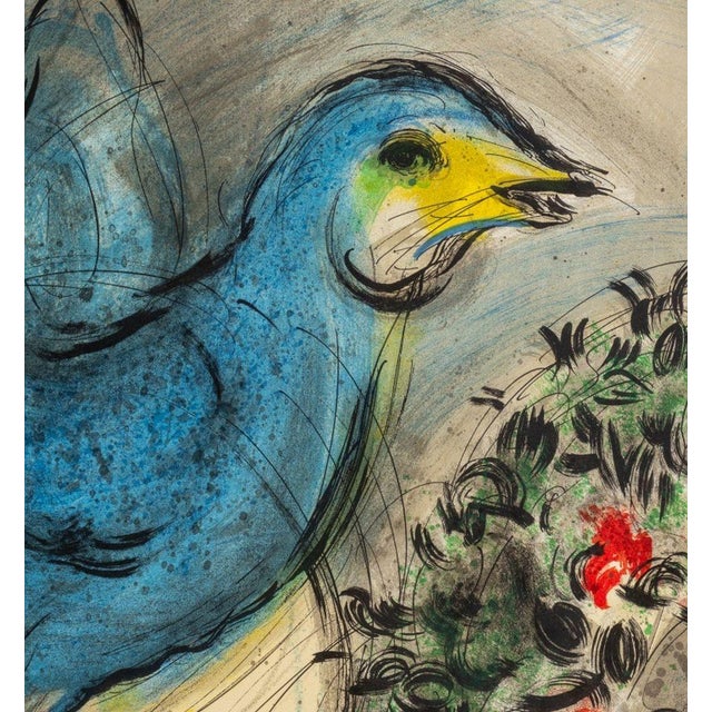 Marc Chagall "Blue Bird" Lithograph, 1968 | Chairish