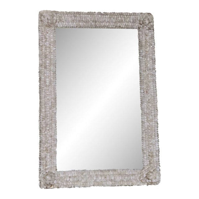 1970s Large Shell Mirror | Chairish