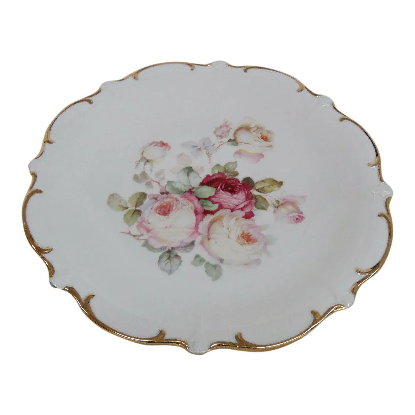 Mid 20th Century Schumann Arzberg Antique Rose German Porcelain Chop ...