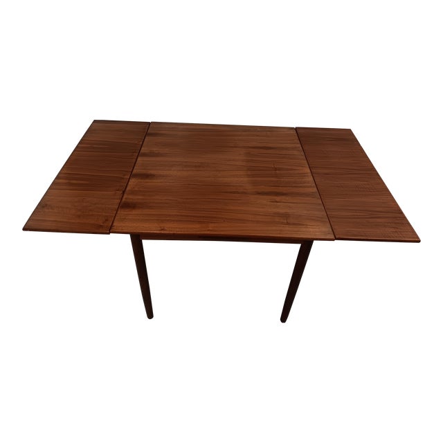 Teak Breakfast / Dining Table ~ Hidden Leaves Expandable | Chairish