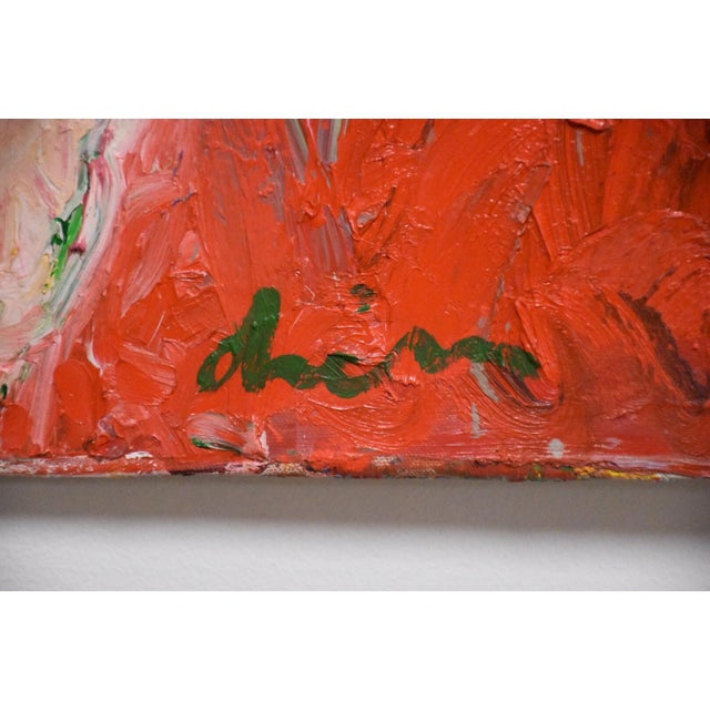 Peter Diem Signed Oil on Canvas Painting | Chairish