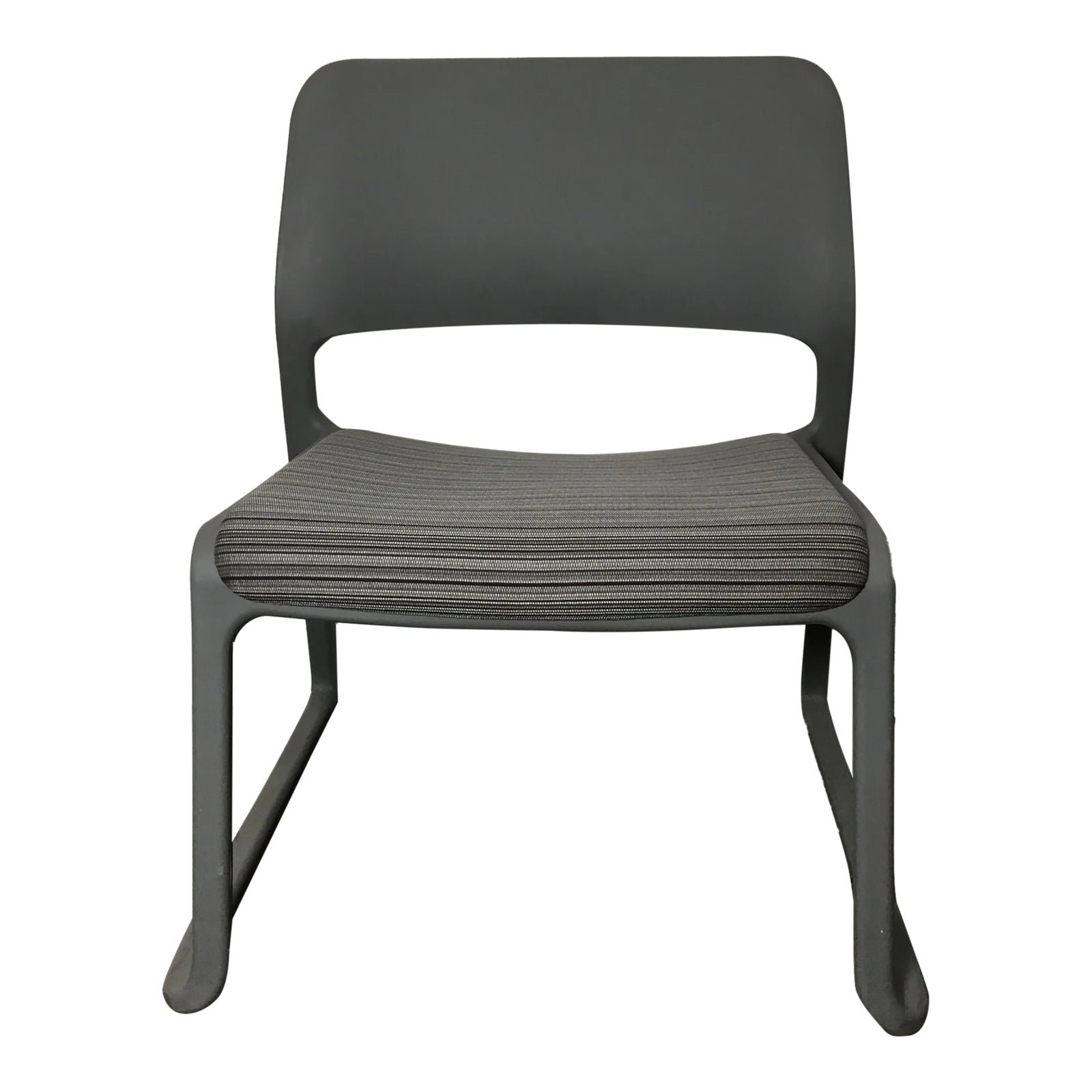 Knoll by Don Chadwick Spark Series Lounge Chair in Dark Gray | Chairish