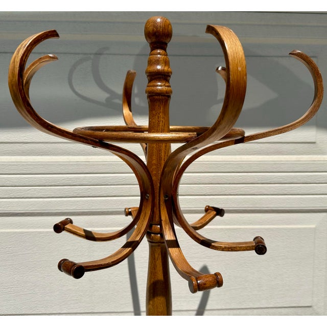 1960s Vintage Mid-Century Modern Bentwood Coat Rack Hall Tree ...