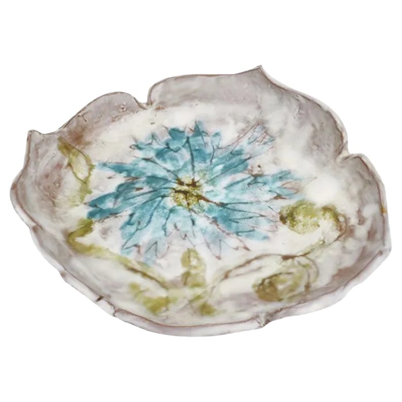 Ceramic Plate by Alice Colonieu, 1960s | Chairish