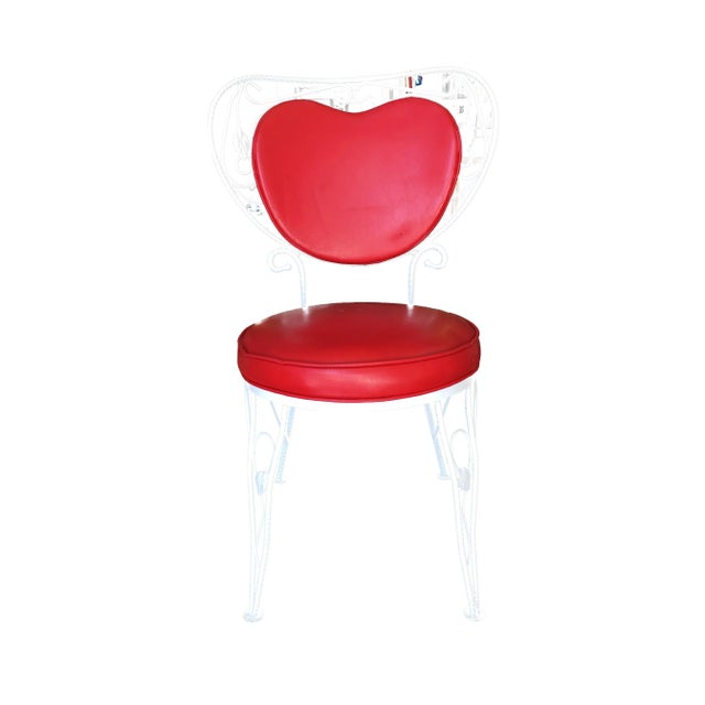 Custom Made Iron & Steel Rebar Heart Patio Lounge Chair, Set of Four ...