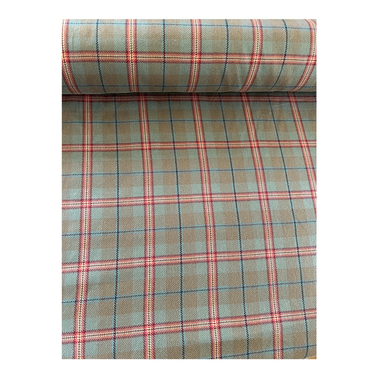 Vintage Ralph Lauren Plaid Fabric- 10 Yards | Chairish