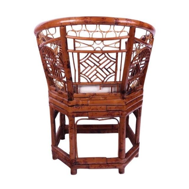 Rattan Brighton Pavillion Chair With Cushion | Chairish