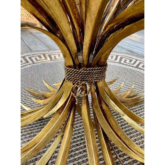Coco Chanel Golden Sheaf Wheat Tables-A Pair | Chairish