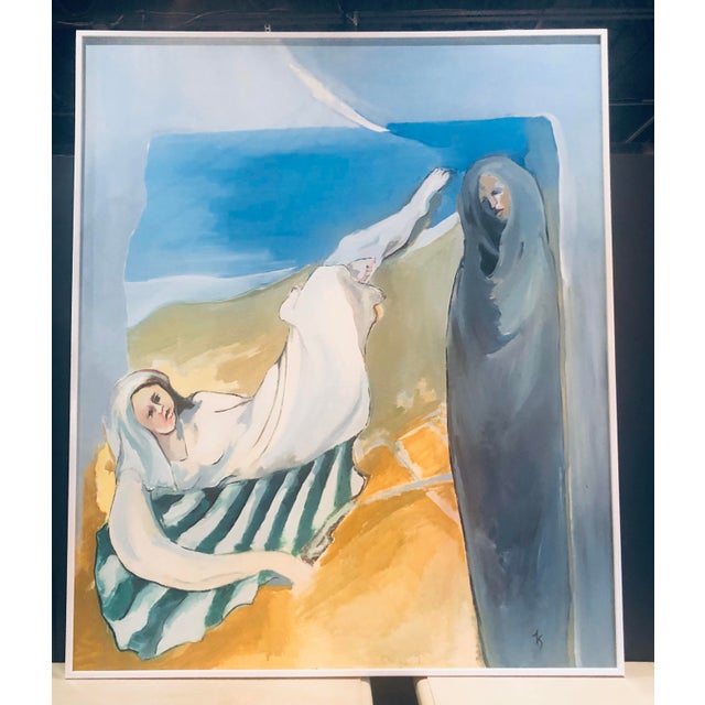 Late 20th Century Fay Singer "Shrouded Image" Original Oil Painting ...