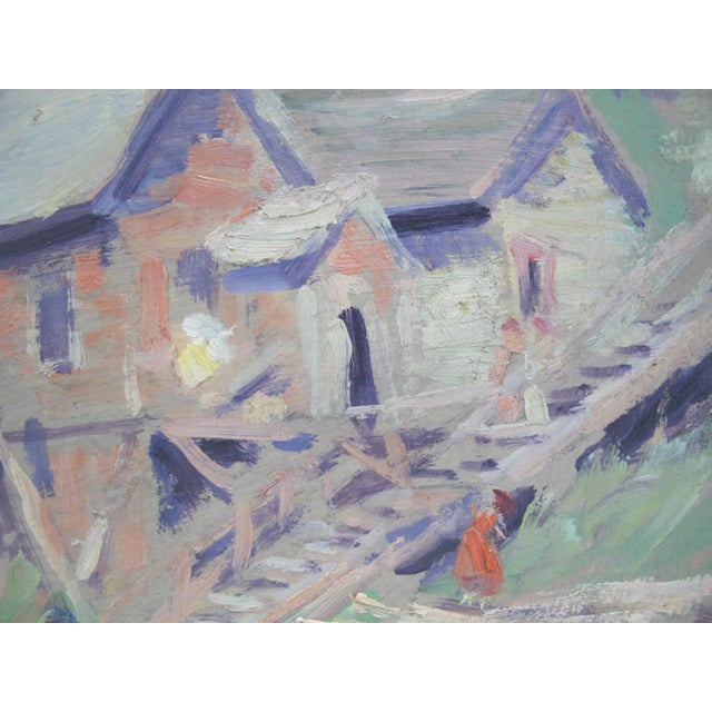 Alaskan Artist Jan Van Empel Signed Original Alaska Village Oil Painting | Chairish