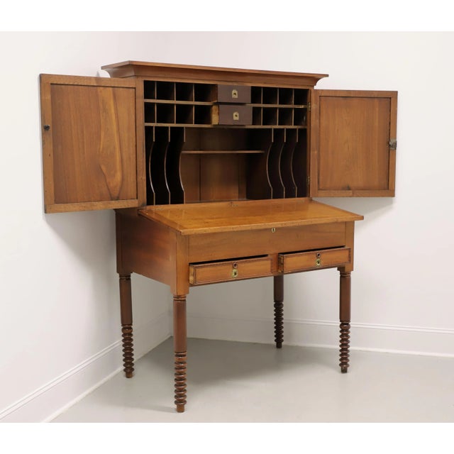 Antique 19th Century Walnut Railroad Paymaster Desk | Chairish