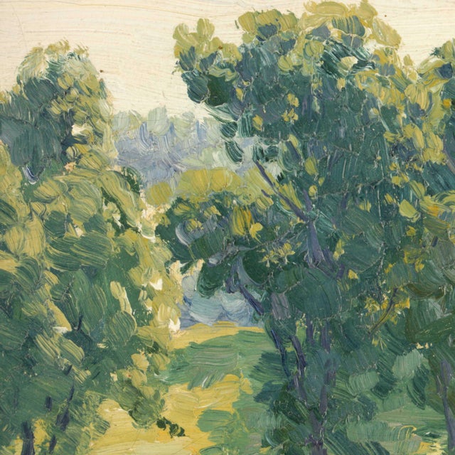 Edward Charles Volkert Pastoral Landscape Painting, Circa 1900 | Chairish