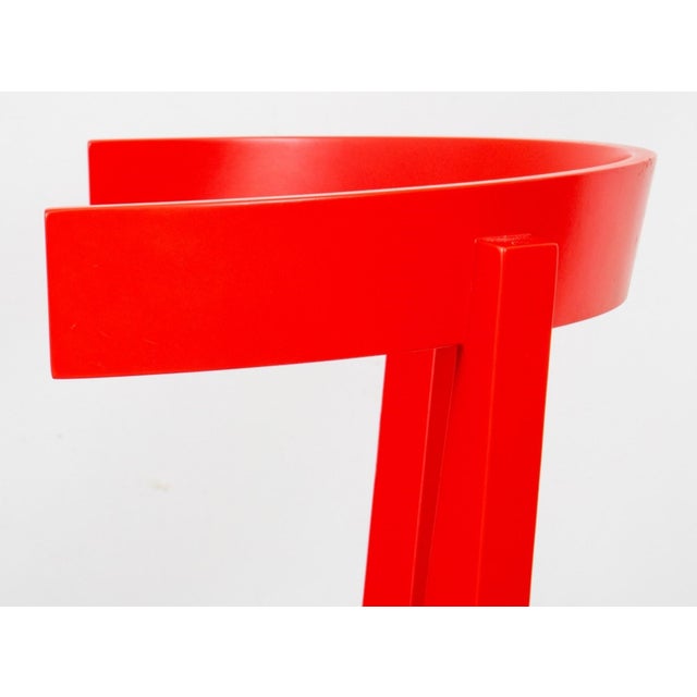 Scandinavian Modern Red Side Chairs, 2 | Chairish